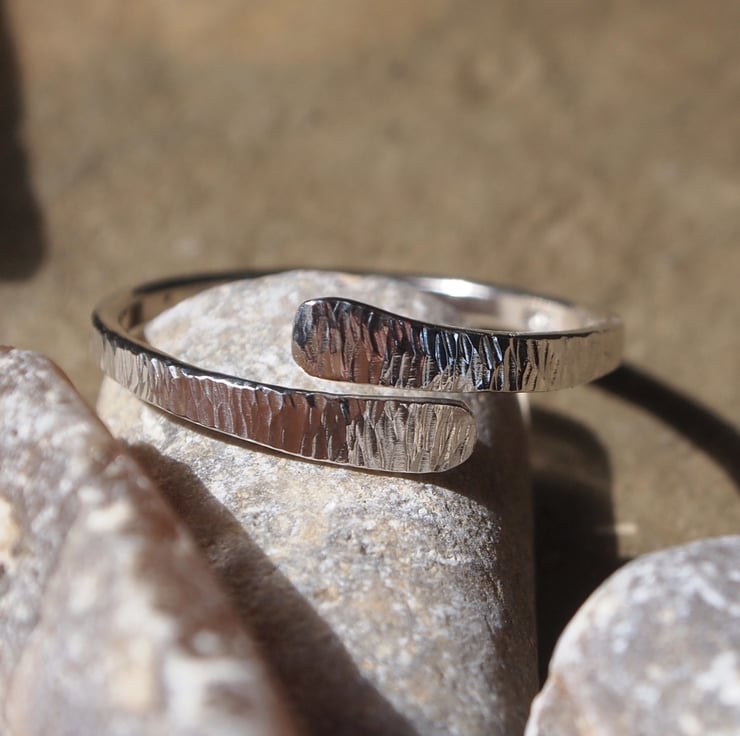 Silver Ring - Forged Silver Ring - Folksy