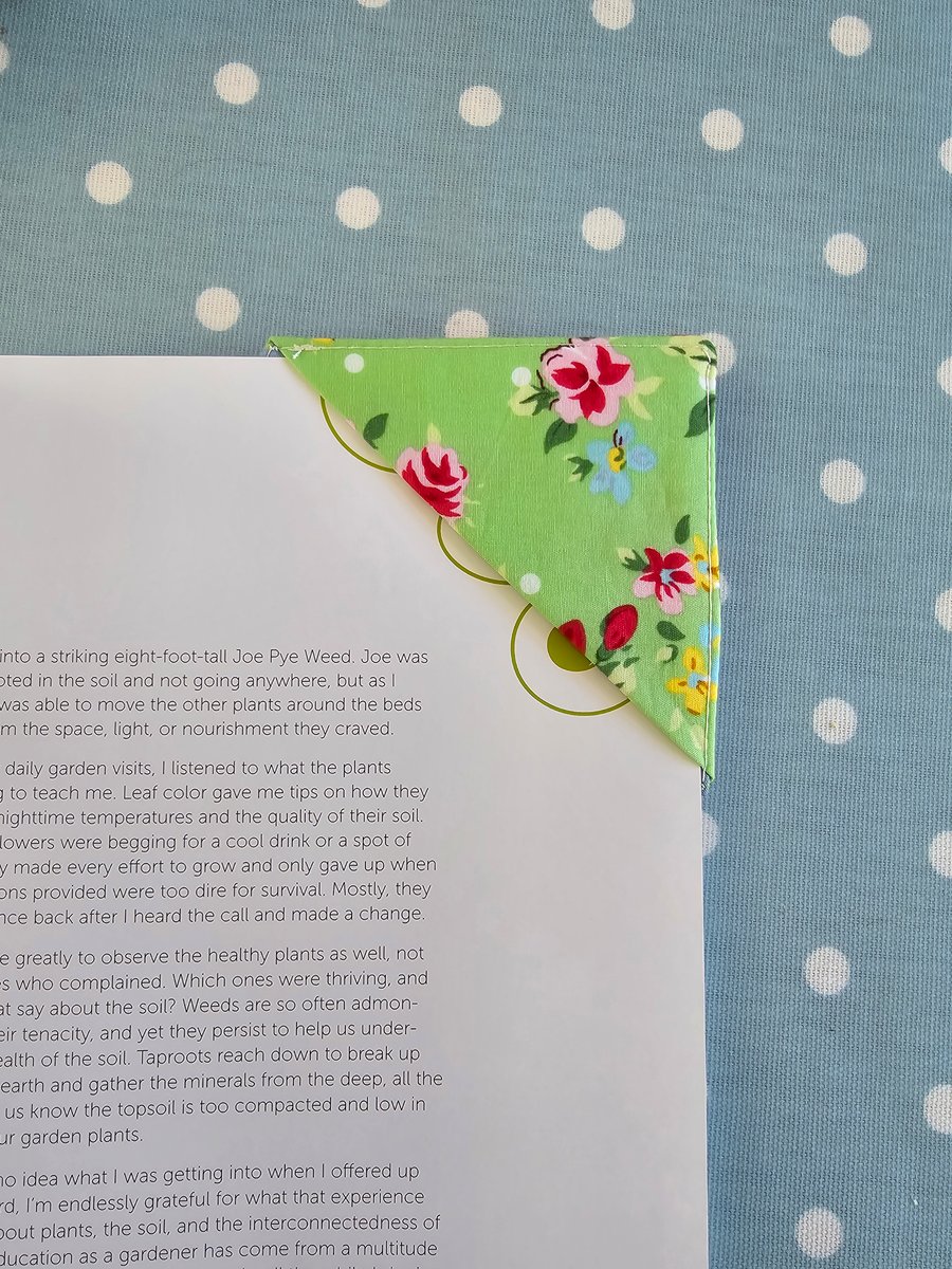 Corner Fabric Bookmark - Folksy