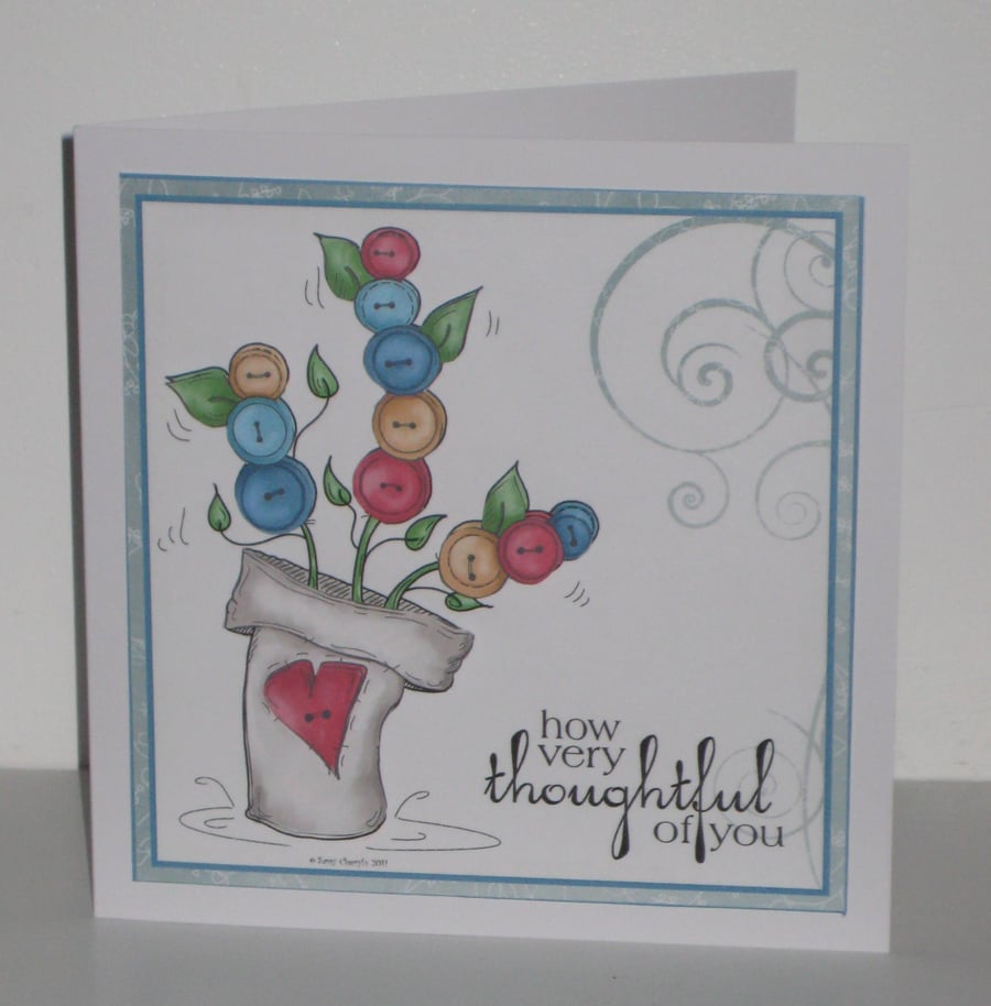 How Very Thoughtful Thank You Card - Folksy