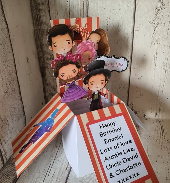 Greatest Showman Birthday Pop-Up Card - Folksy