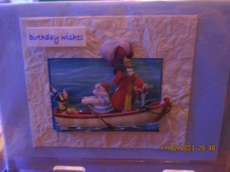 Captain Hook Birthday Wishes Card - Folksy