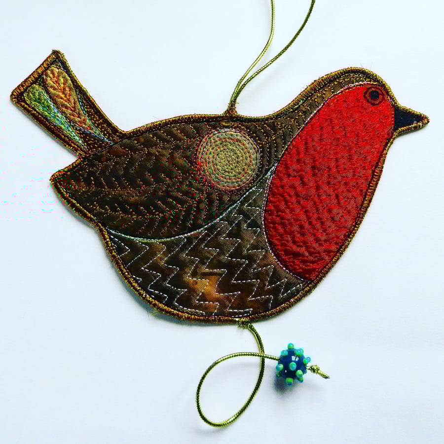 Hanging Robin Decoration - Folksy