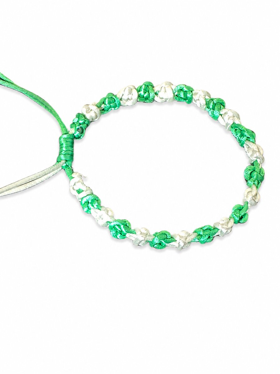 Mint Green and white romantic 'Rose Bud' bracel... - Folksy