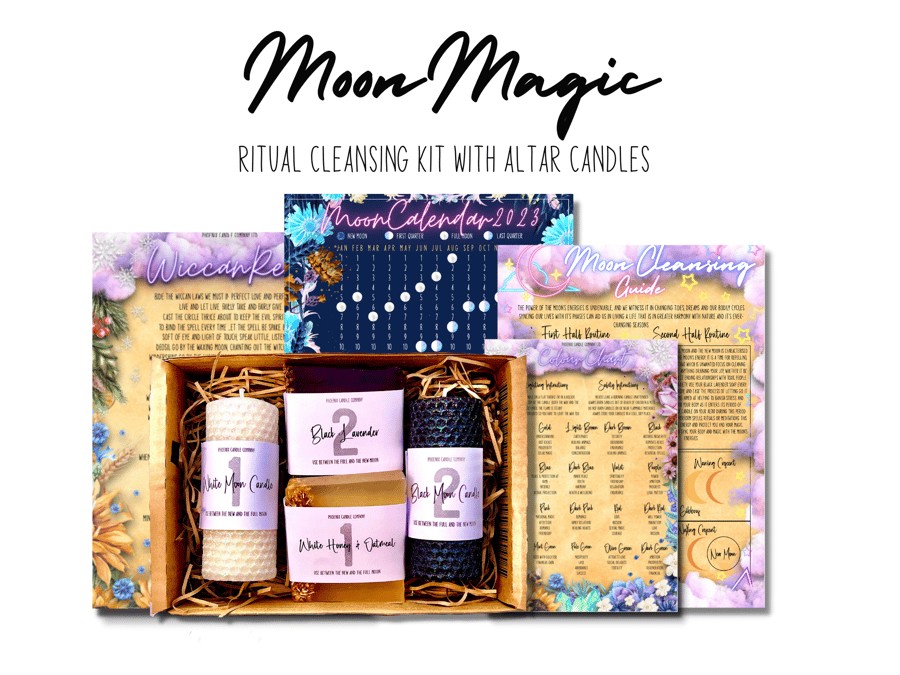 Lunar Ritual Cleansing Kit - 2023 Moon Calendar... - Folksy
