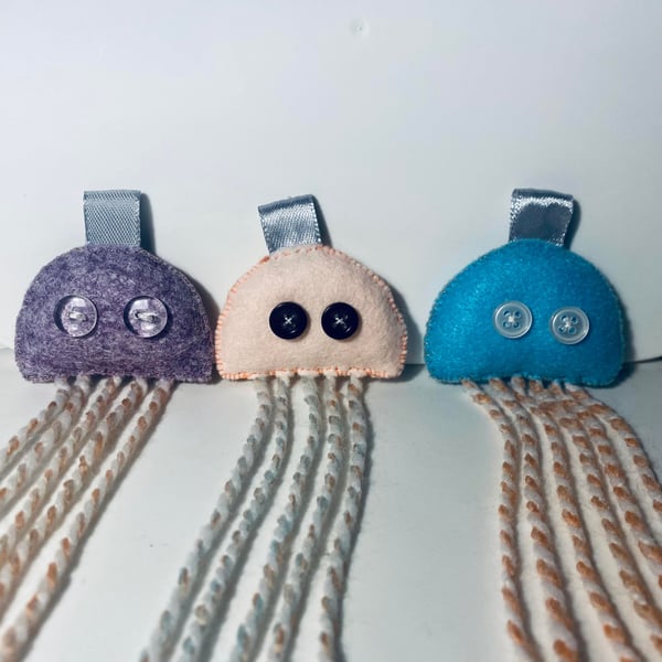 Felt Jellyfish with Handwritten Poem - Folksy