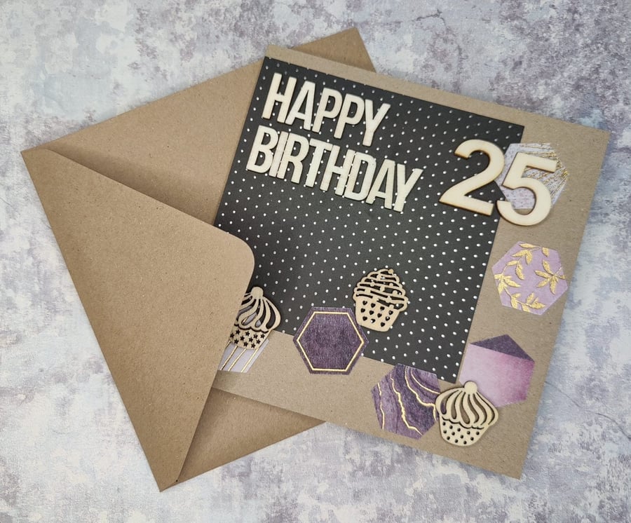Bespoke 25th Birthday Card - Folksy