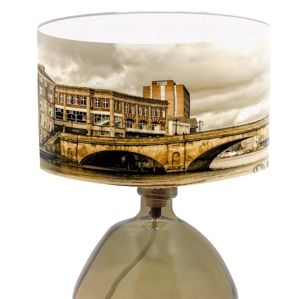 Photographic Lampshade, Ouse Bridge York, Archi... - Folksy