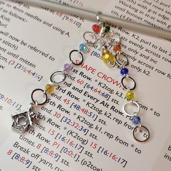 Row counter, rainbow and bird house - Folksy