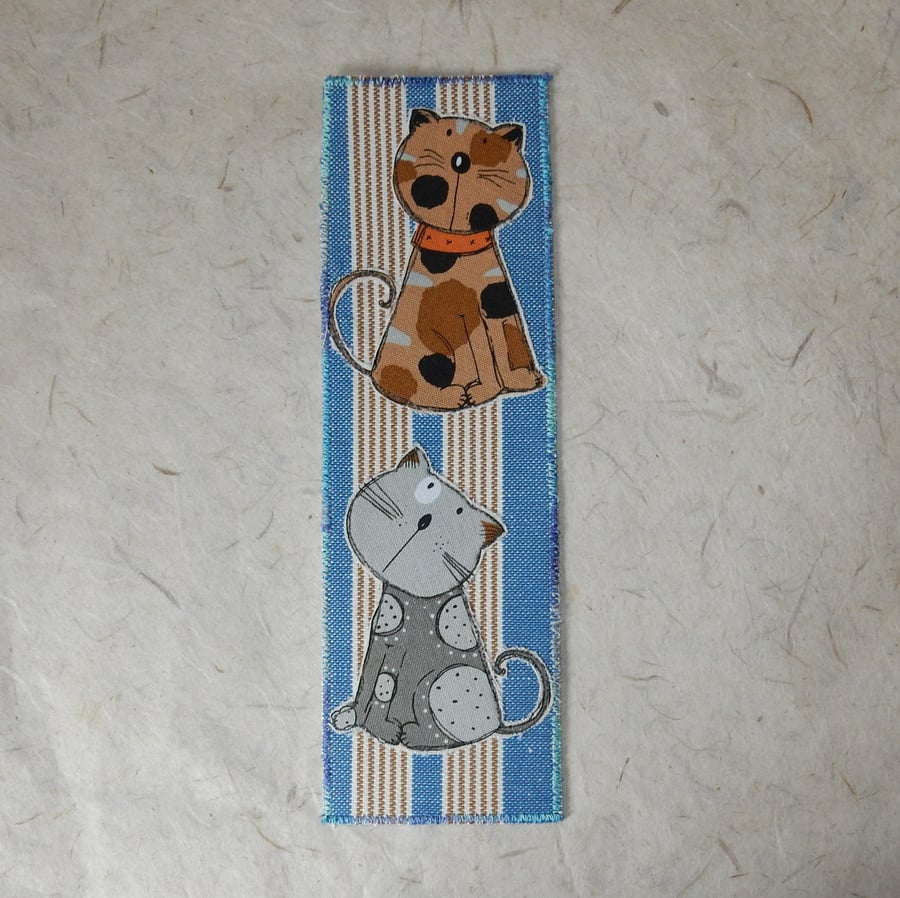 Bookmark cats ginger and grey - Folksy