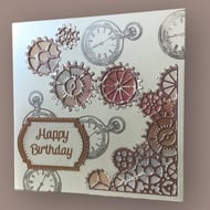 Handmade cog card - Folksy
