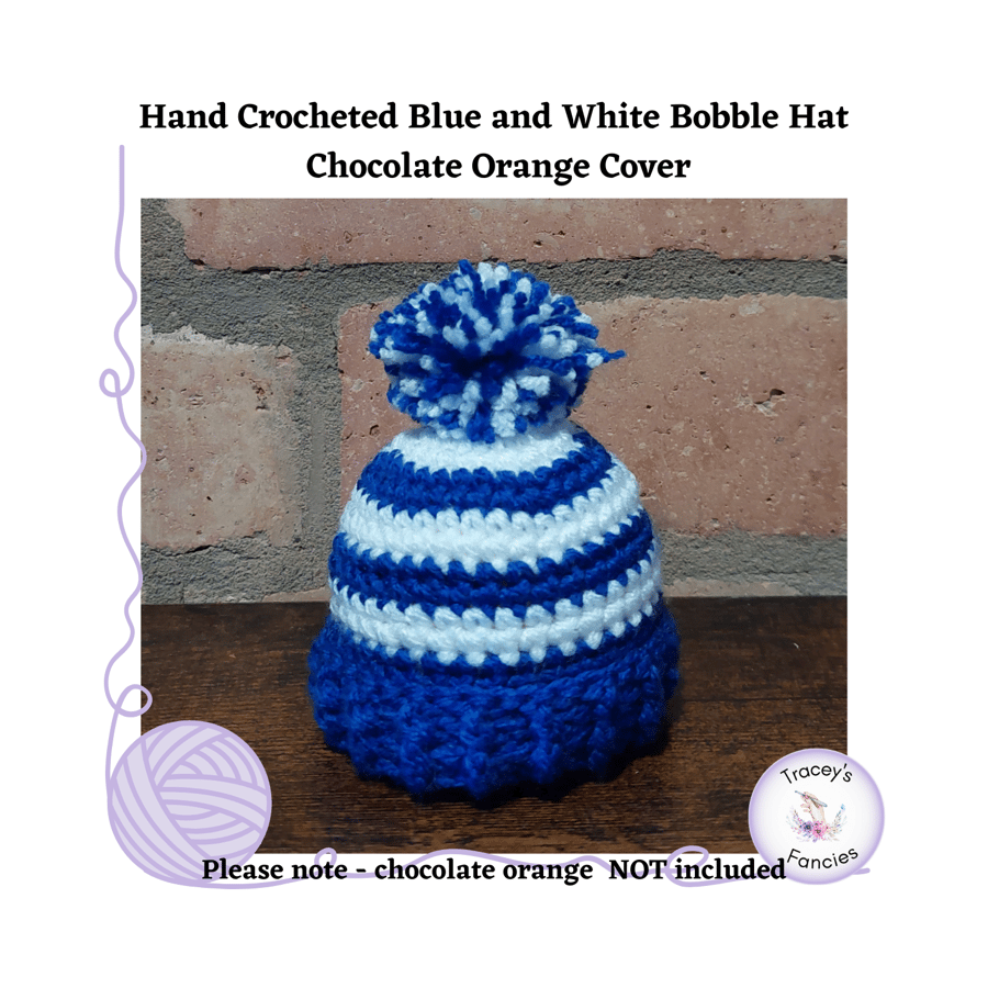 Hand crocheted bobble hat chocolate orange cove... - Folksy