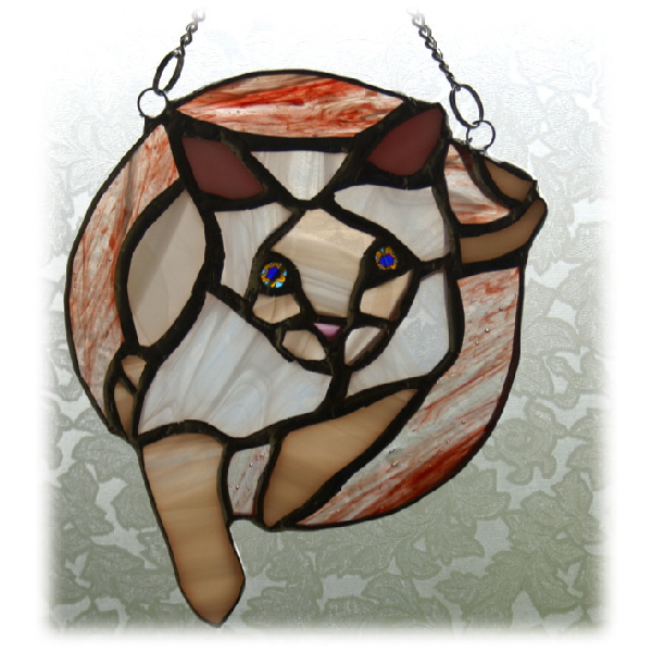 Siamese Cat Suncatcher Stained Glass - Folksy
