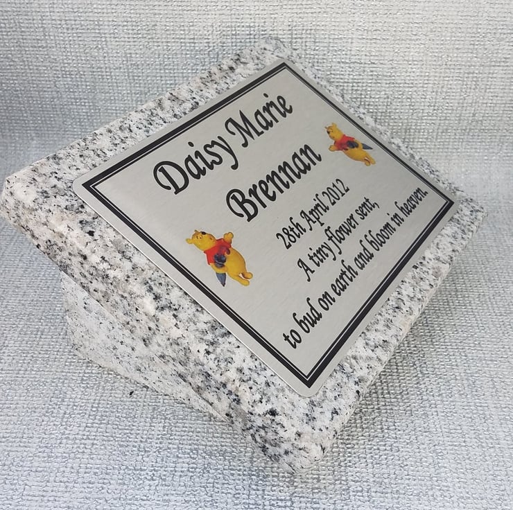 Baby Child infant Memorial Grave Marker Plaque ... - Folksy