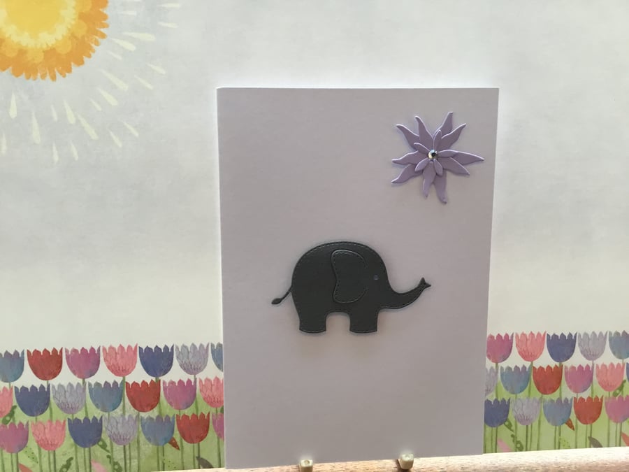 Cute elephant card for any occasion. CC314 - Folksy