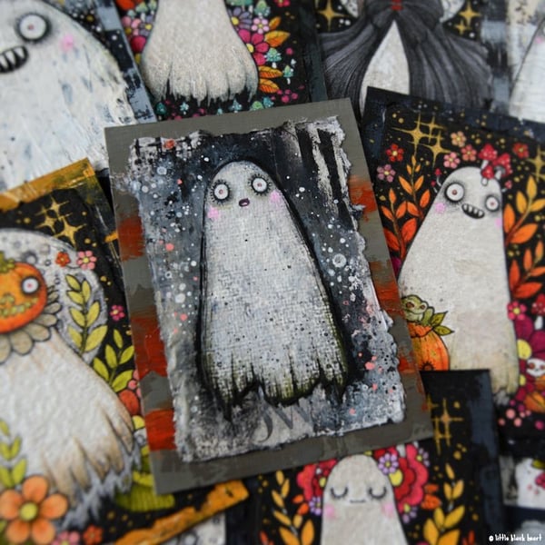 ghostober ghost - day 17 - whoo whooooo - Folksy