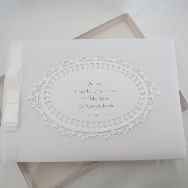 First Holy Communion Confirmation Guest book - Folksy