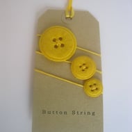 2m Button String (Yellow) - Folksy