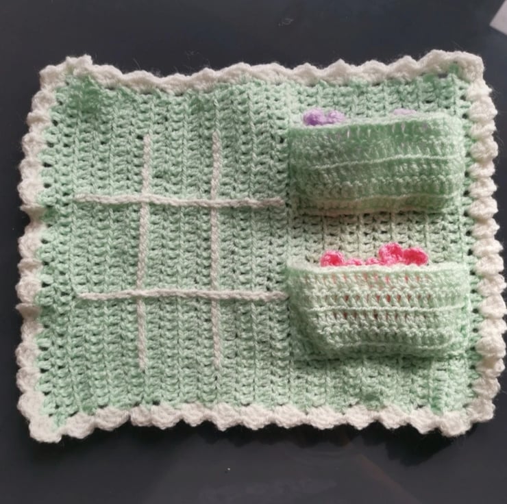 Handmade Flowers Tic-Tac-Toe - Folksy