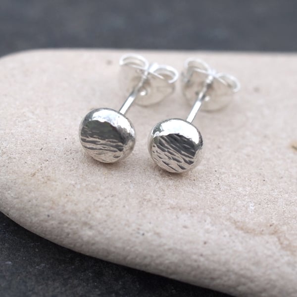 studs, small silver stud earrings, silver studs - Folksy