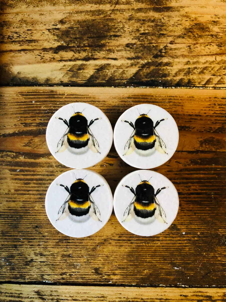 Handmade Bumble Bee decoupaged pine cupboard dr... - Folksy