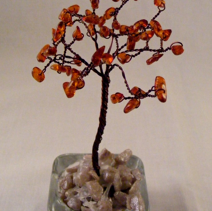 Baltic Amber Gemstone Tree - Folksy