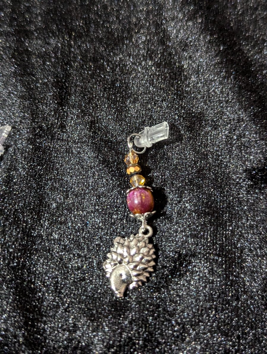 USB C Port Protection Plug Charm "Hedgehog... - Folksy