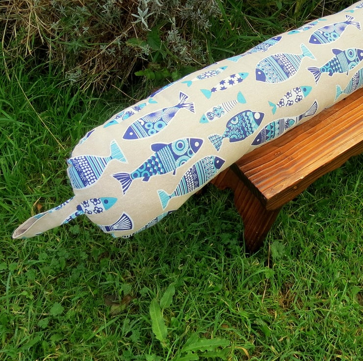 Fish. A draught excluder with a whimsical fish... - Folksy