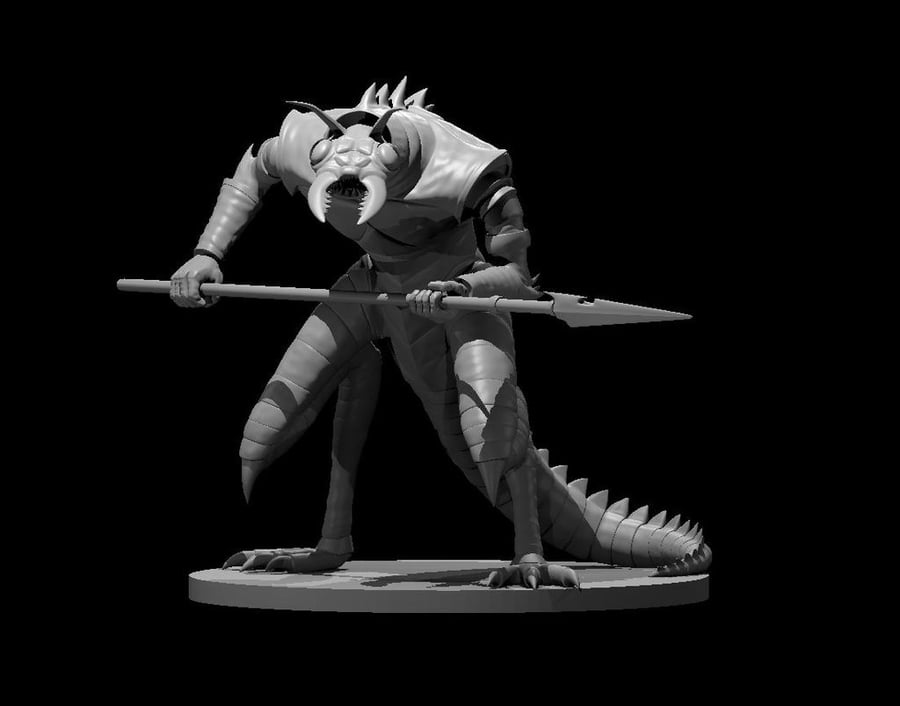 Ice Devil - 3D Printed Resin DnD Pathfinder Fig... - Folksy