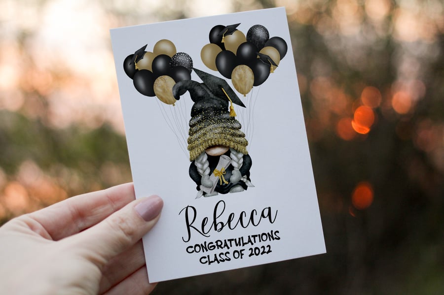 Congratulations Gnome Graduation Card, Your Gra... - Folksy