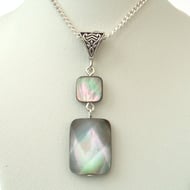 SALE: Black shell necklace - Folksy