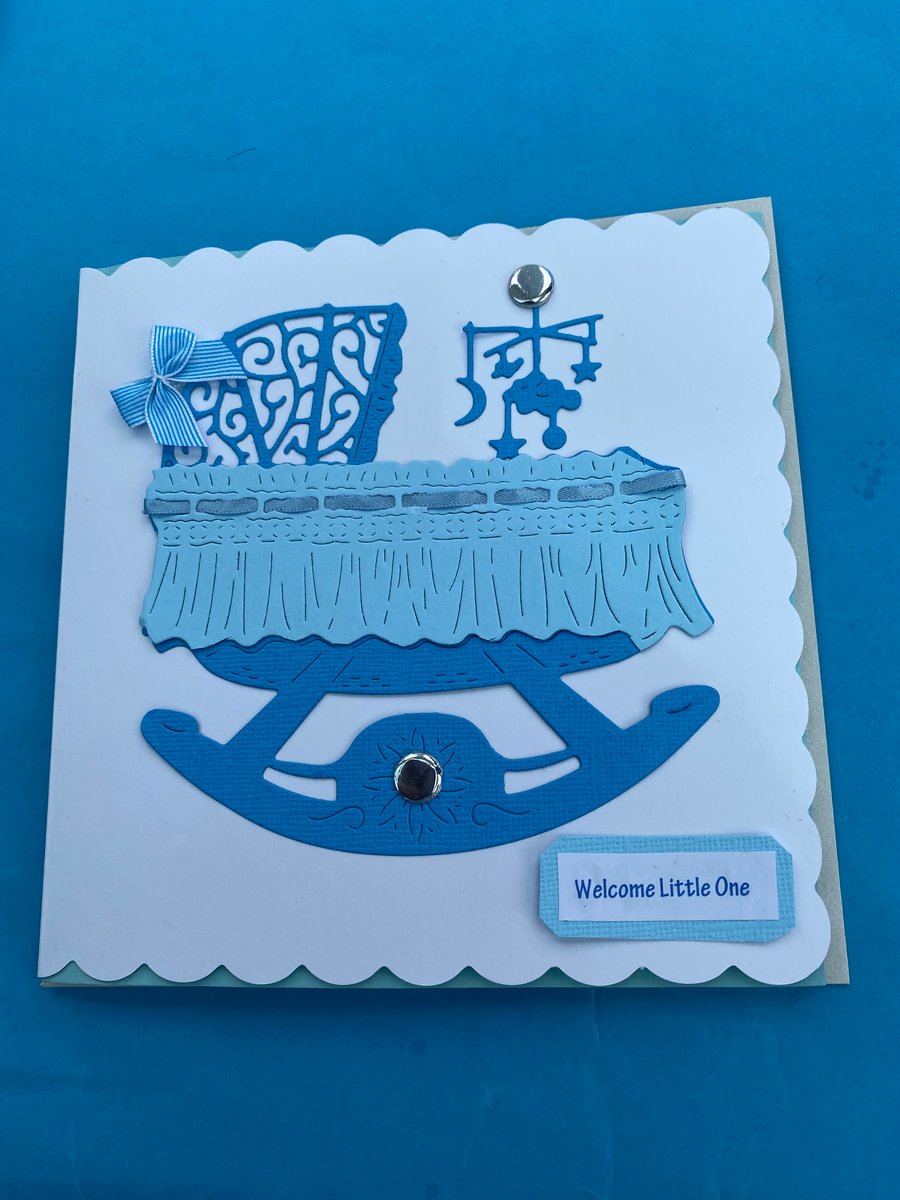 New baby, crib card. - Folksy