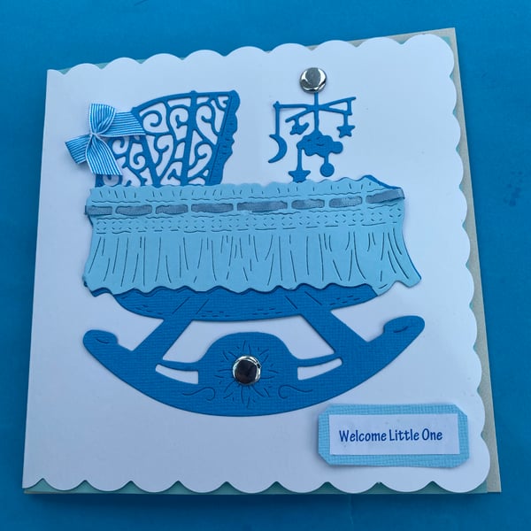 New baby, crib card. - Folksy