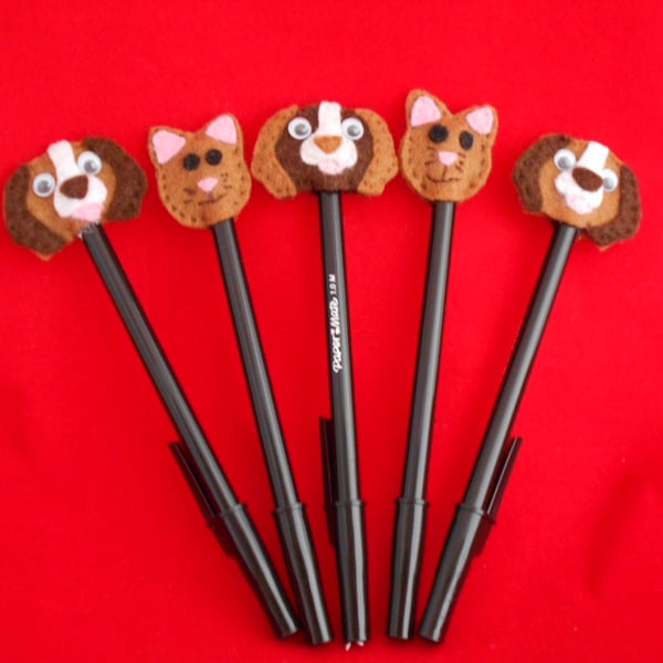 Handmade Pen or Pencil topper - DOG - Cute - wi... - Folksy
