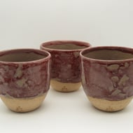 3x Ceramic Beakers - Folksy