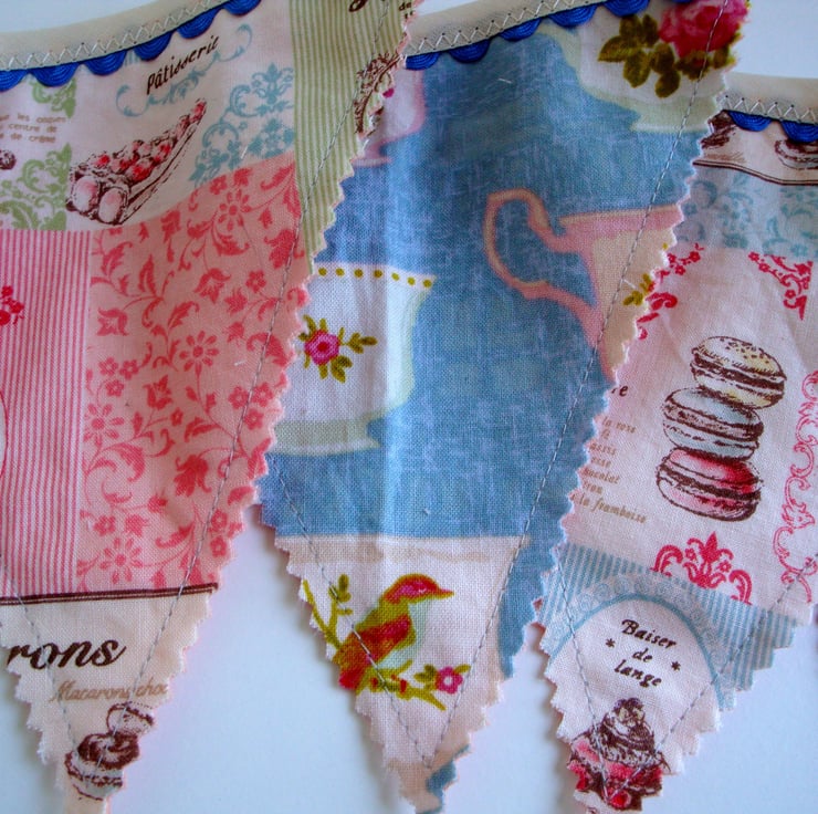 SALE Cotton Bunting - shabby chic - kitchen -... - Folksy