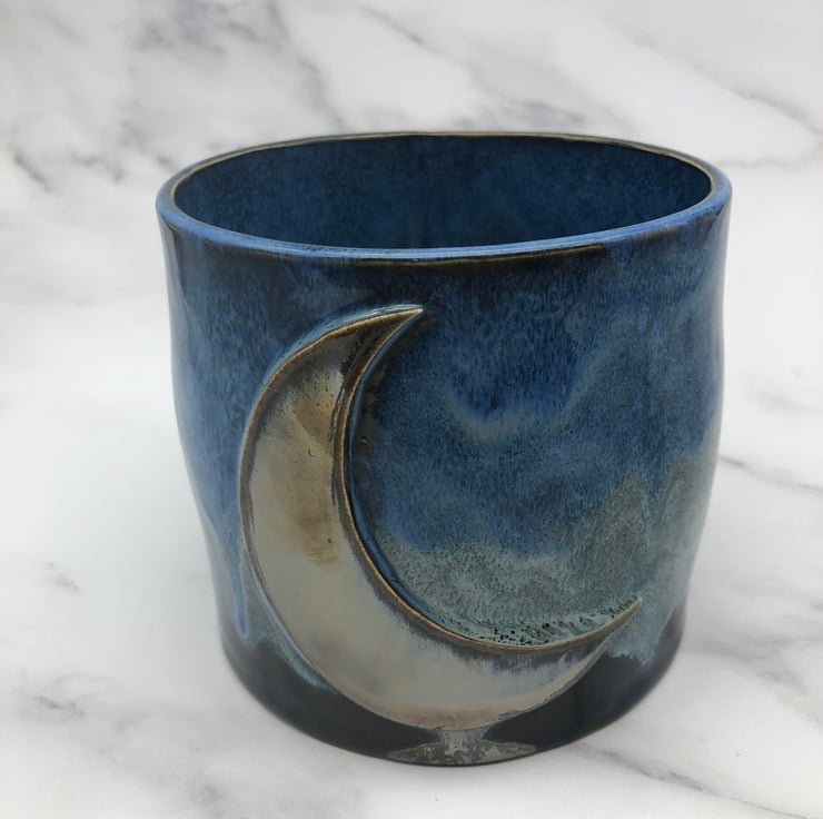 Blue Moon Planter, Ceramic Plant Pot - Made to ... - Folksy