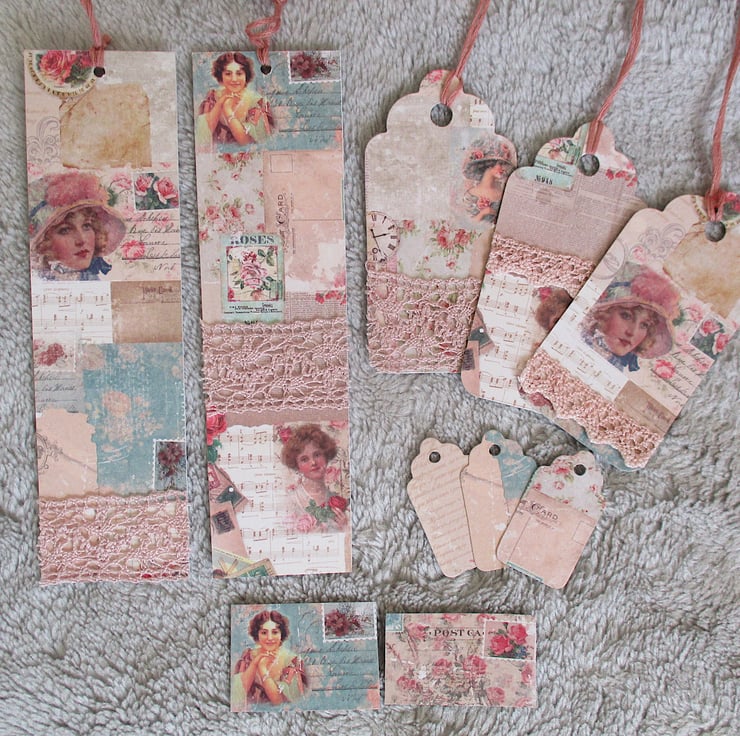 Vintage Romantic Stationery Set - Notebook - No... - Folksy