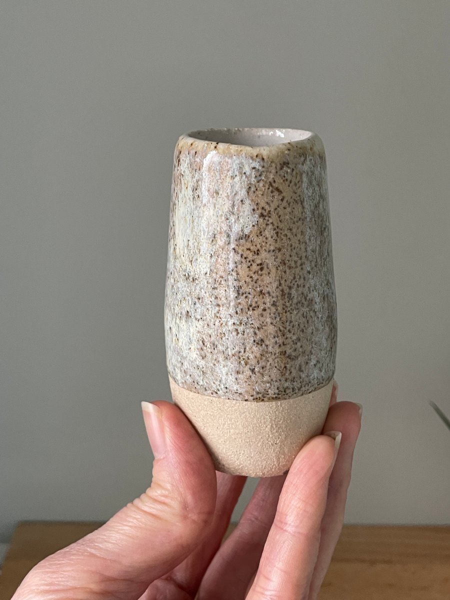 Handmade ceramic bud vase - Folksy