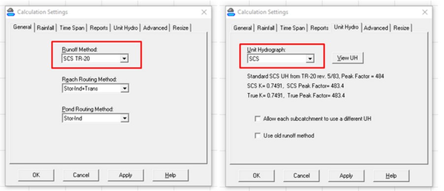 HOW TO DETERMINE PEAK RUNOFF USING HYDROCAD?