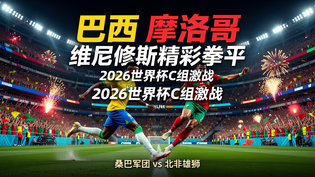 2026 FIFA世界盃小組賽：巴西1-1摩洛哥 維尼修斯32分鐘精彩扳平薩伊巴里進球 | Football Analysis