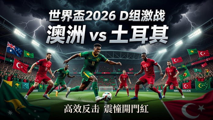 澳洲2-0土耳其 FIFA世界盃2026小組賽 伊蘭昆達梅特卡夫建功取勝 | 24 Football
