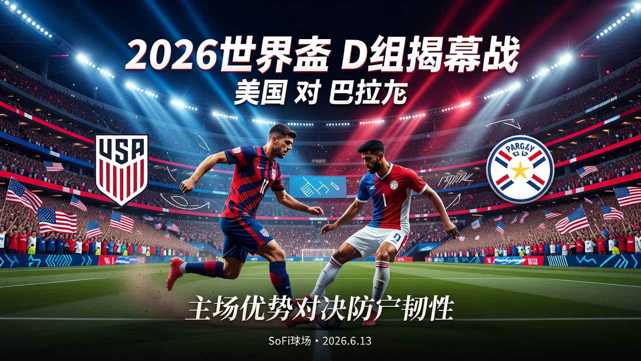 2026世界盃美國對巴拉圭：主場優勢排名差距與戰術對決足球比分預測 | Football Predict Pro