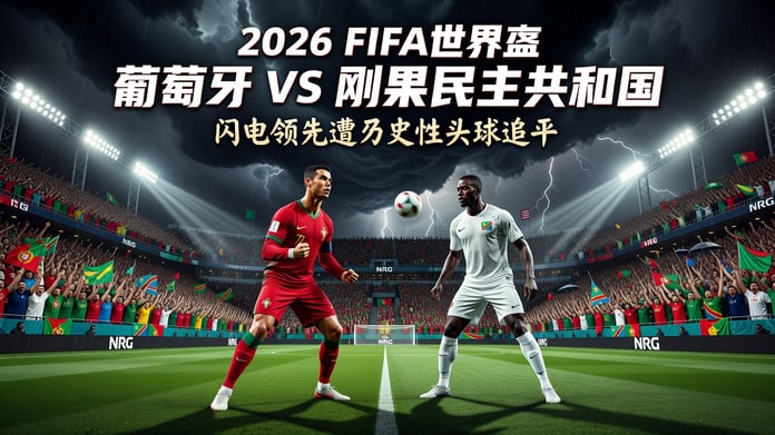 2026 FIFA世界盃 Portugal 1-1 Congo DR 葡萄牙閃電領先遭維薩歷史性頭球追平 羅納度全場受挫 | 24 Football