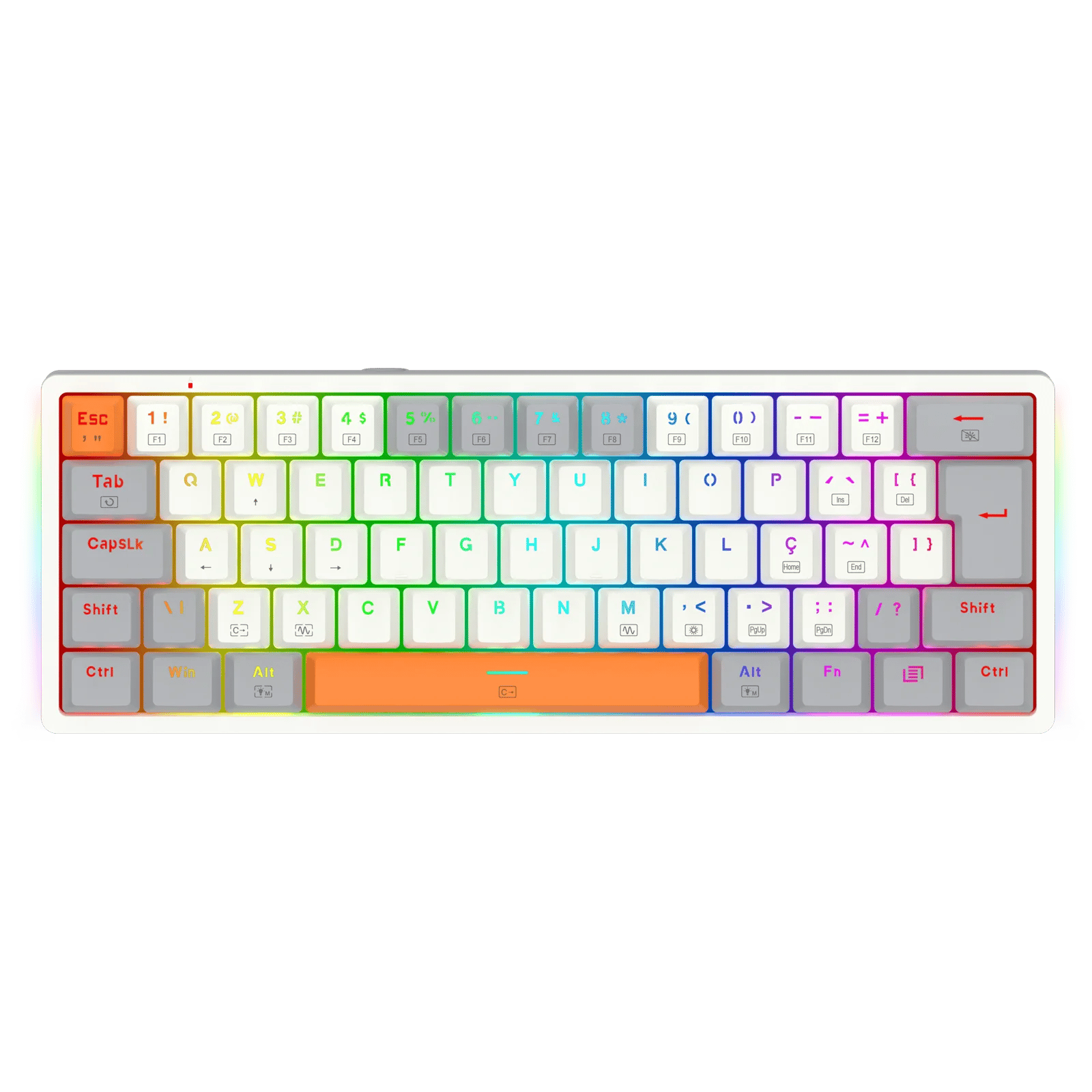 TECLADO GAMER REDRAGON RGB K642WGO