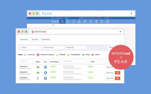 การเชื่อมต่อระบบบัญชี PEAK Account