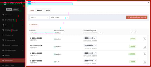 การเชื่อมต่อระบบบัญชี PEAK Account