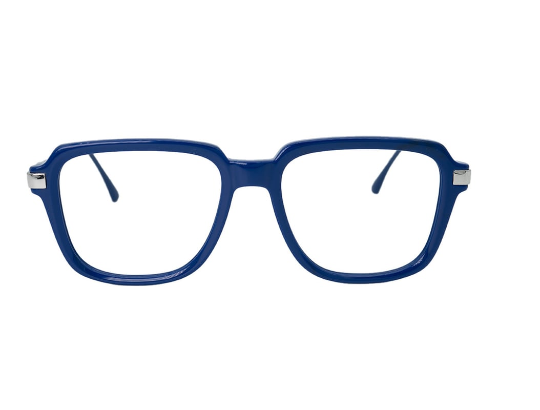 Structural Edge Blue Eyeglasses | Frame Fiesta