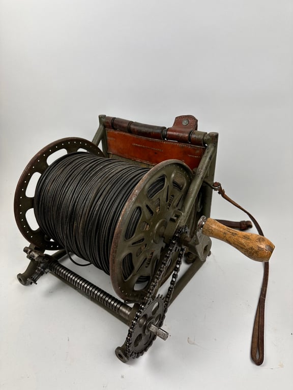 Basmilitaria | Original German WWII Cable Reel Backpack