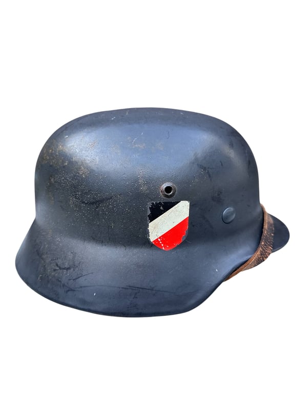 Basmilitaria | WW2 German Luftwaffe Double Decal Helmet 'EF68'