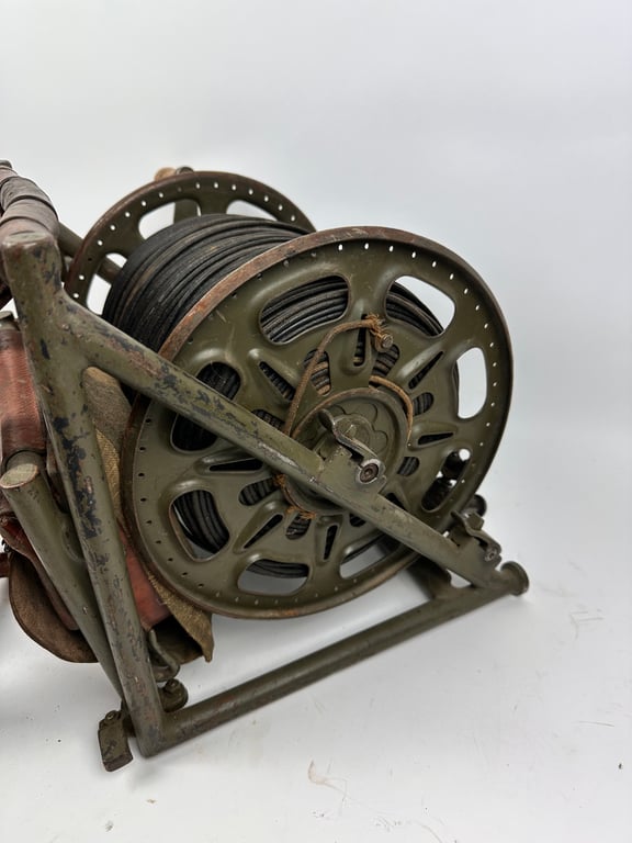 Basmilitaria | Original German WWII Cable Reel Backpack
